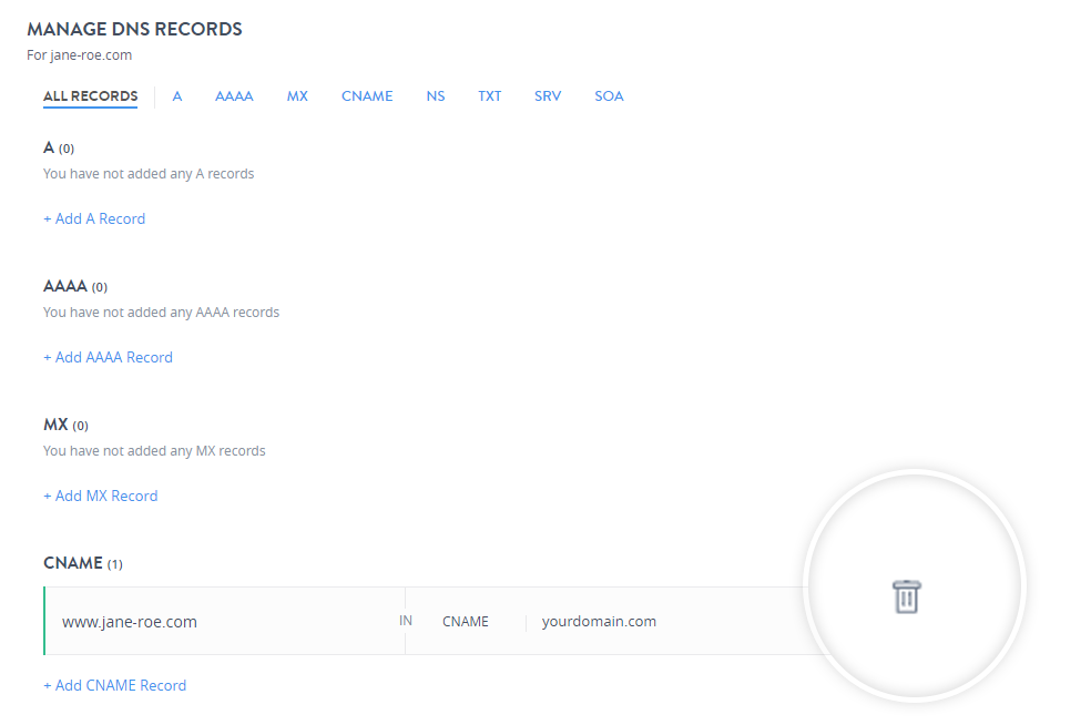 CNAME Records | KnowledgeBase